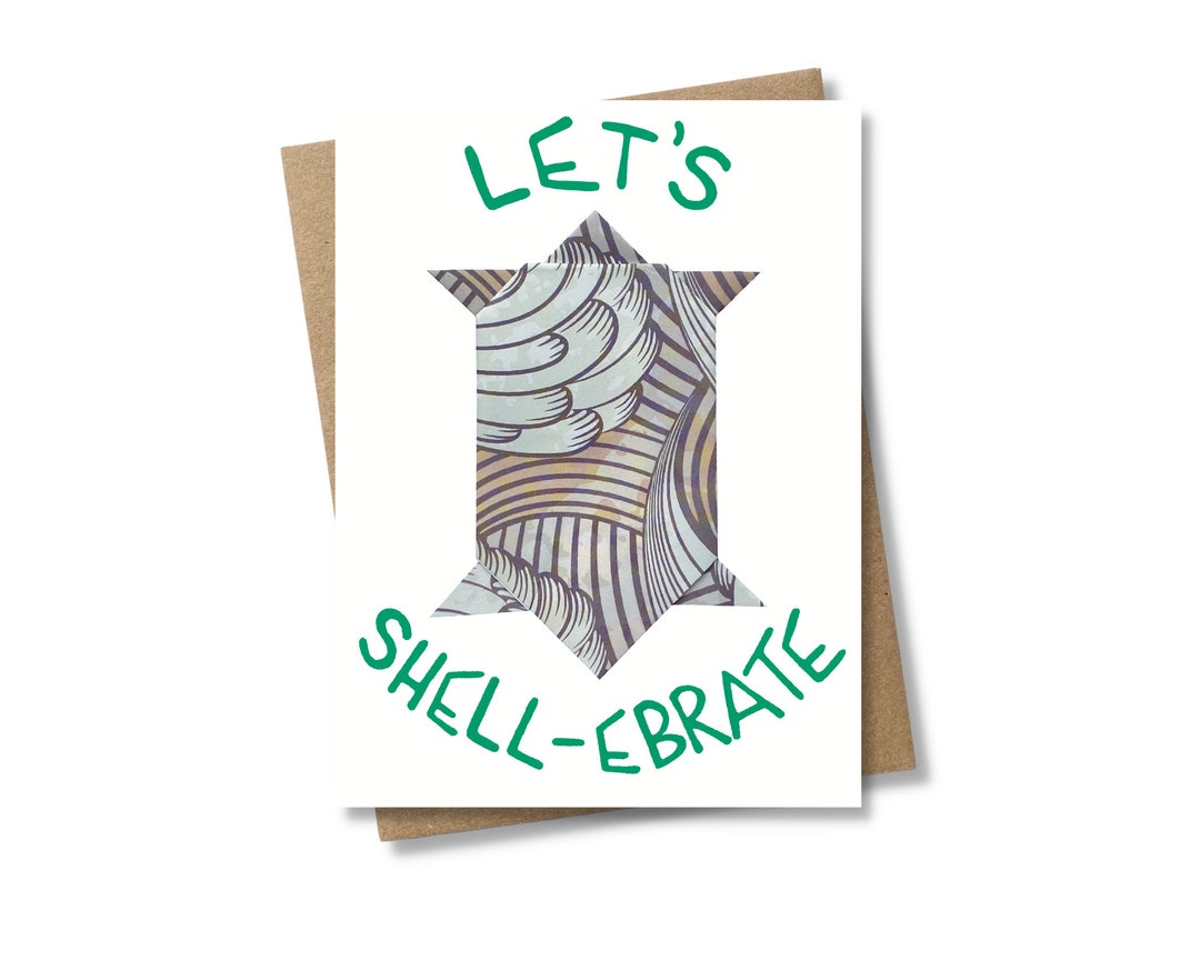 Turtle Origami Card for Celebration, Pun Greeting Card With Origami ...