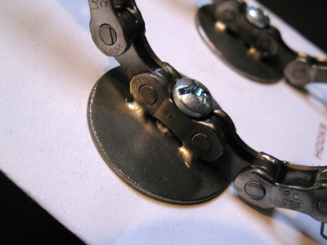 Bicycle Chain Wall or Coat Hooks (2 Pack) - Etsy