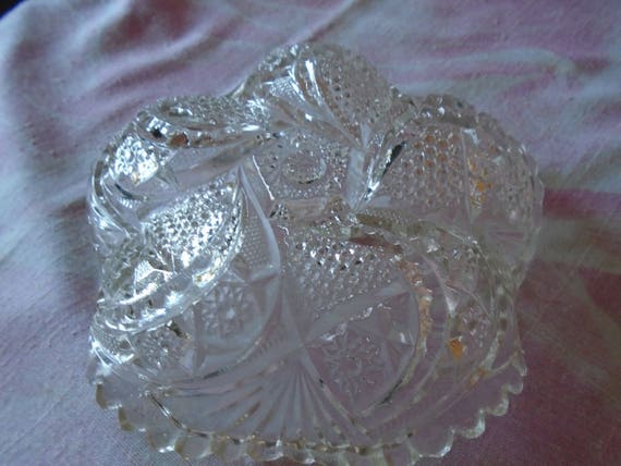 Vintage EAPG Candy Dish Wavy With Small Scalloped Edge 6 & - Etsy