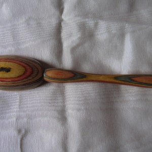 Vintage Wooden Colorful Spoon 9 Long Laminated Dyed - Etsy