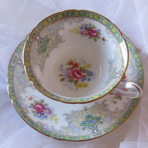 Vtg Shelley China, Georgian Pattern, Fine Bone China, Cup/ Saucer ...