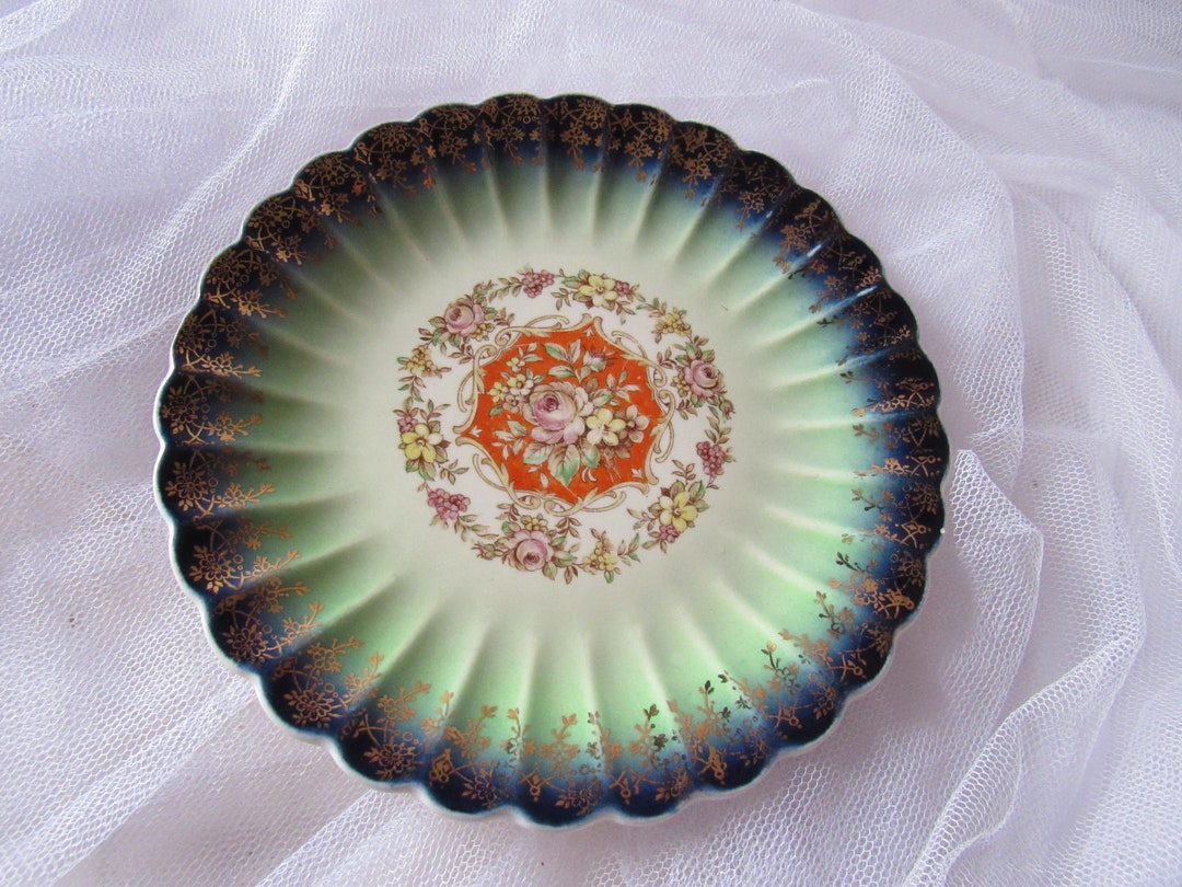 Vintage Ceramic Plate, Leigh Ware, Leigh Potters, 7" Dessert Plate ...