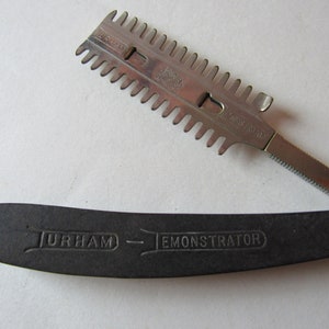 Vintage Razor Durham Demonstrator Straight Razor Pat. May - Etsy