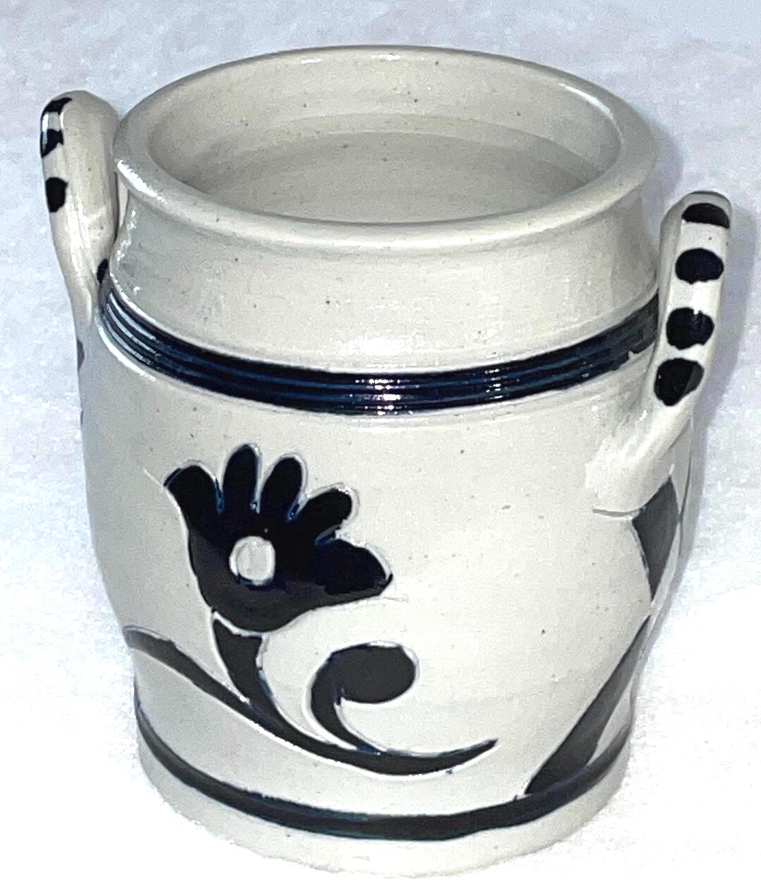 Vintage Williamsburg Reproduction Colonial, Salt Glaze, Stoneware Jar ...