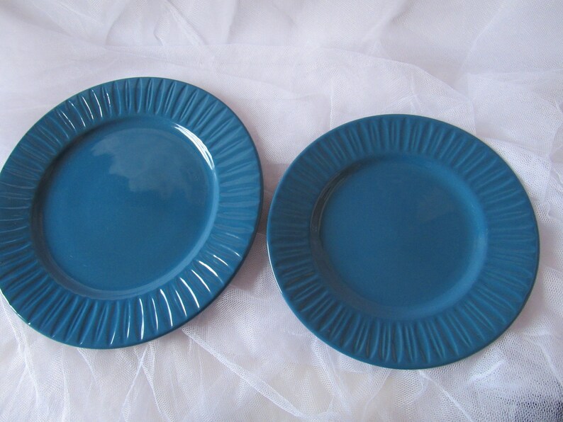 Vintage Dansk Medium Blue the Burbs Pattern 4piece Place | Etsy