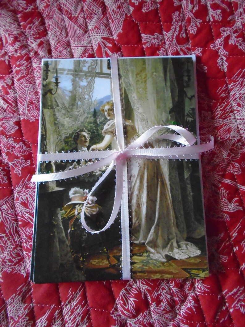 Pack of 9 Vintage Victorian Valentine Reproduction Art Cards - Etsy