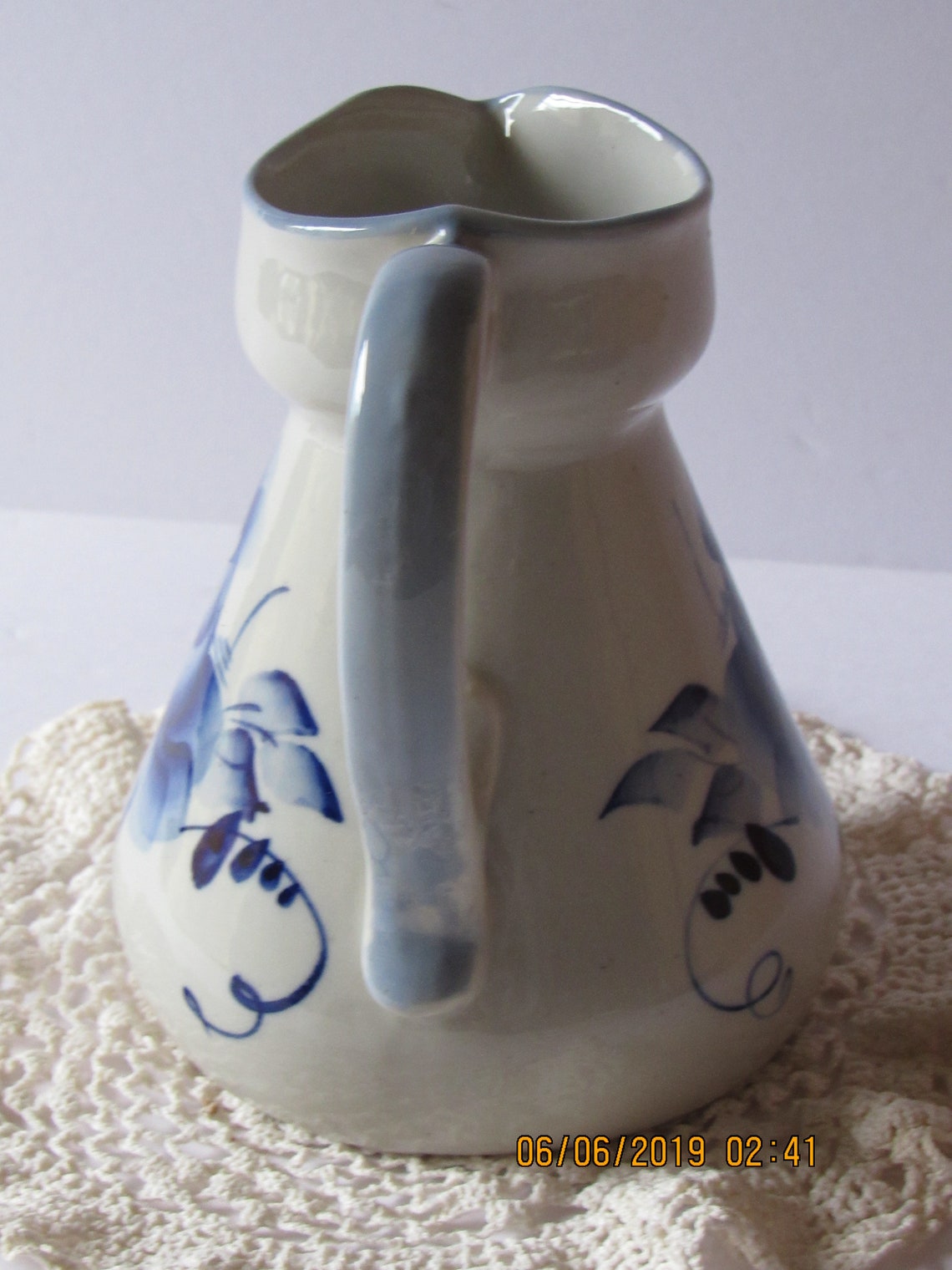 Vintage Russian, Small Pitcher, Creamer, Soviet Folk Art, Hand Painted ...