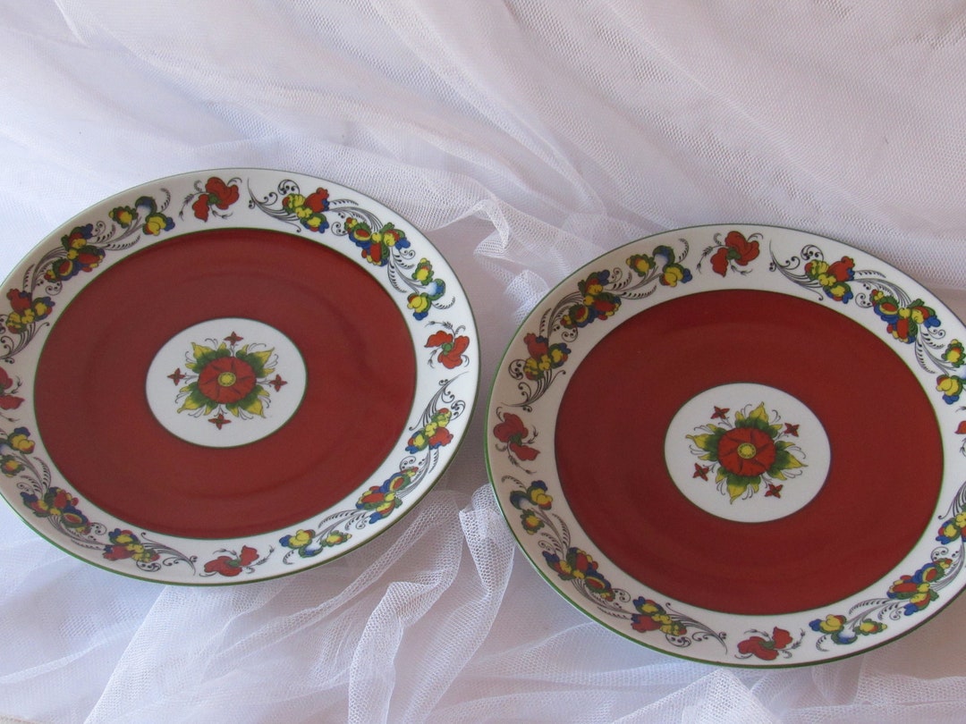 Vintage Plates, Norwegian Plates, Porsgrund, Scandinavian, Wedding ...