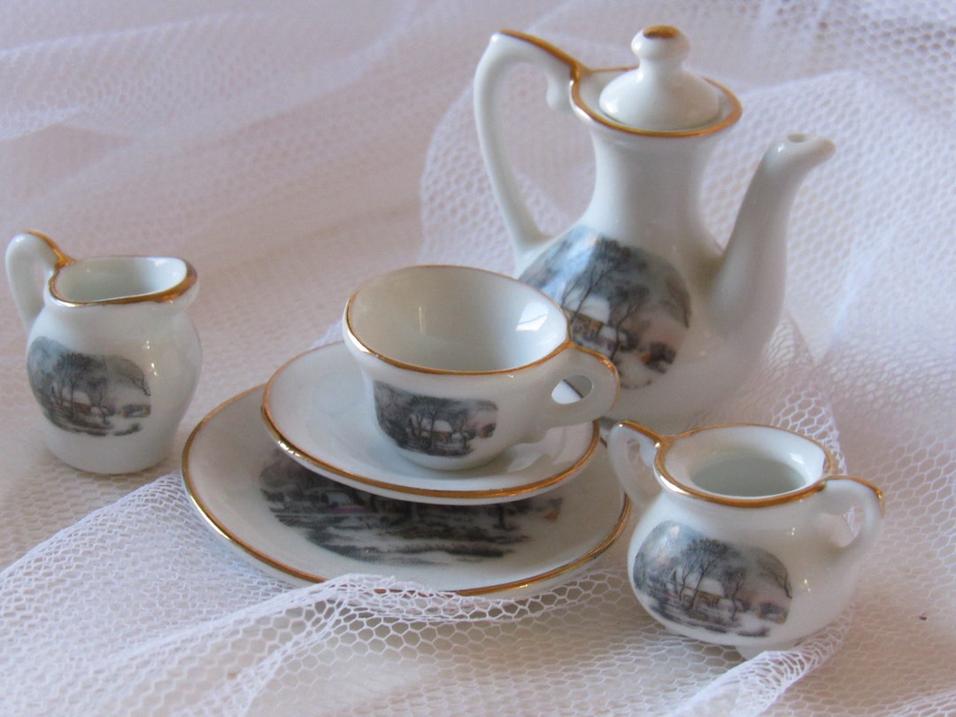 Vintage, Avon Tea Set, Small Treasures, 1977, Porcelain Set, Made in ...
