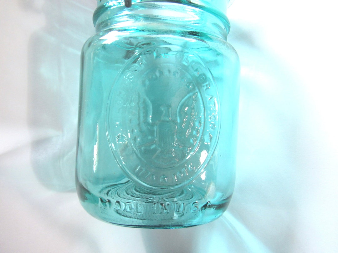 Vintage Ball Jar, IDEAL Jar, Bi-centennial Celebration, 1776-1976, Blue ...