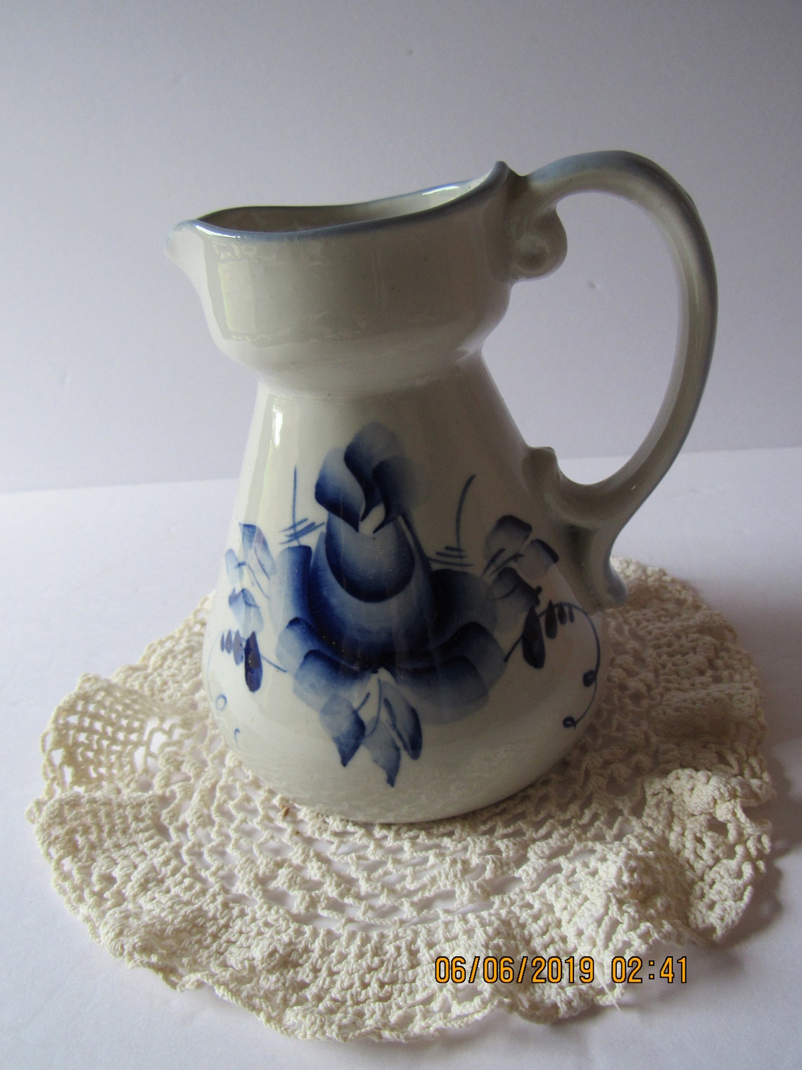 Vintage Russian, Small Pitcher, Creamer, Soviet Folk Art, Hand Painted ...