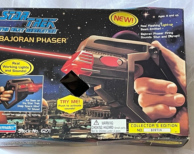 Vintage Star Trek Next Generation,bajoran Phaser, Star Trek, Scifi Toy ...