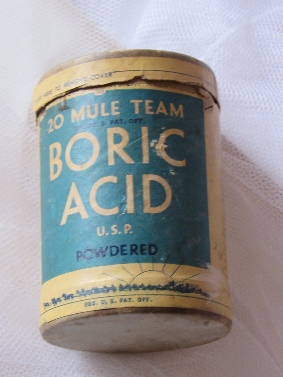 Vintage, Boric Acid Box, 20 Mule Team Brand, Empty Container, Pacific ...