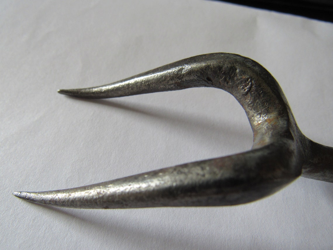 Vintage Hand Forged Meat Fork 14 Long Hand Made for | Etsy