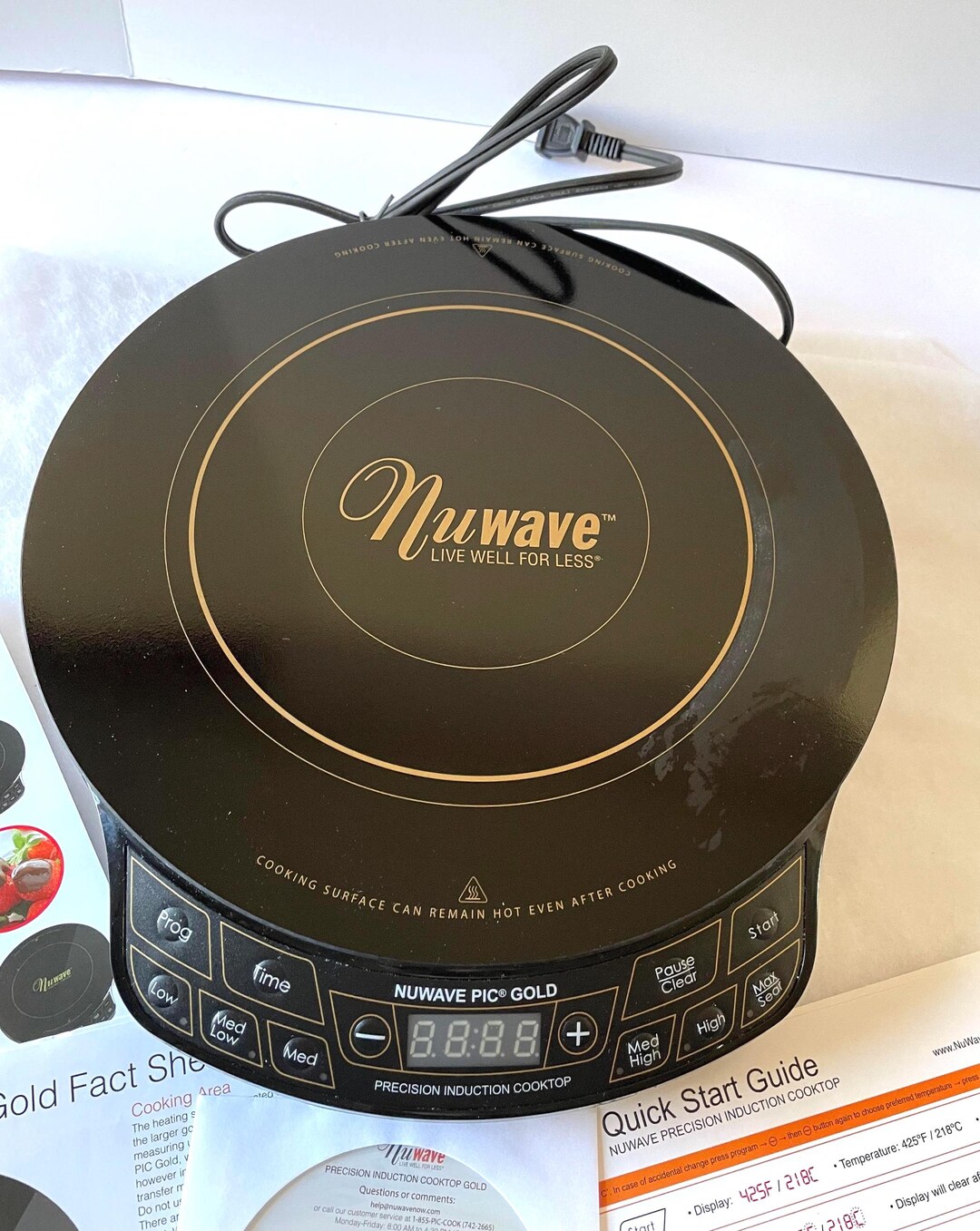 Nuwave PIC Gold Pricision Induction Cooktop, 30201, Electric ...