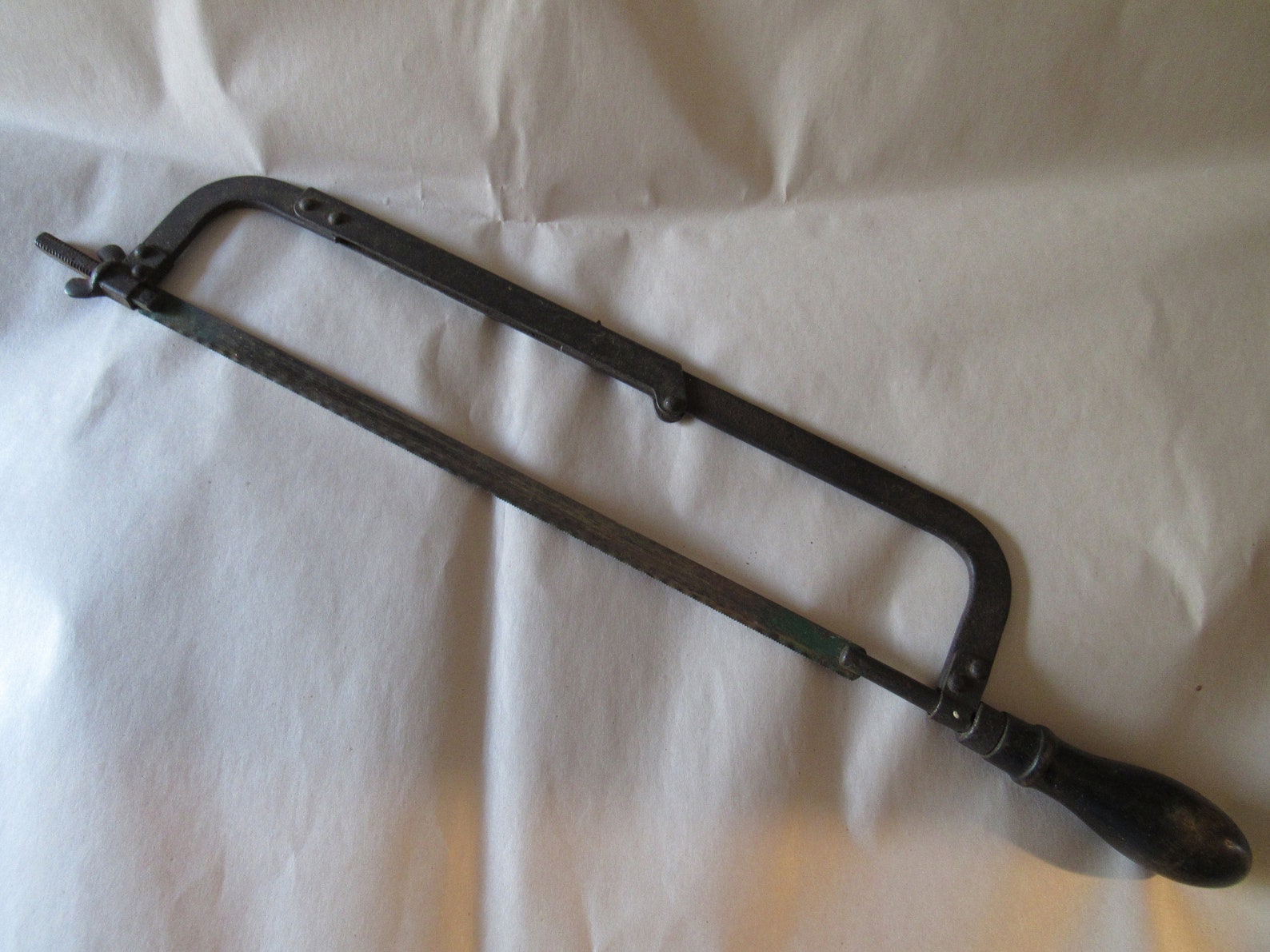 Vintage Hack Saw, 1940's Type, Adjustable, Wooden Handle, About 20 Long ...