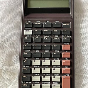 Vintage Texas Instruments BAII Plus Calculator, Advanced Business ...