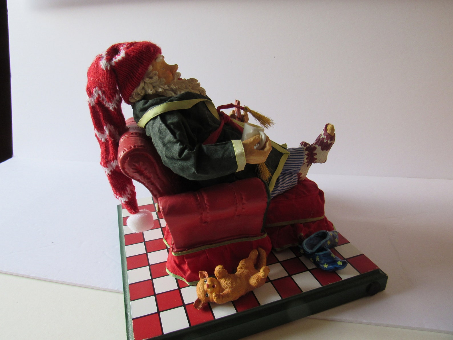 Vintage Christmas Tabletop Santa Holiday Workshop - Etsy