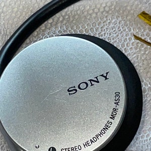 Vintage SONY Behind the Neck Stereo Headphones, MDR-AS30, Stability ...