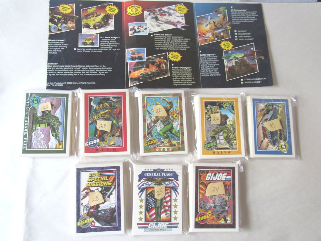 Vintage Cards, G I Joe Cards, Impel, Hasbro 1991, 193 Cards, Some ...