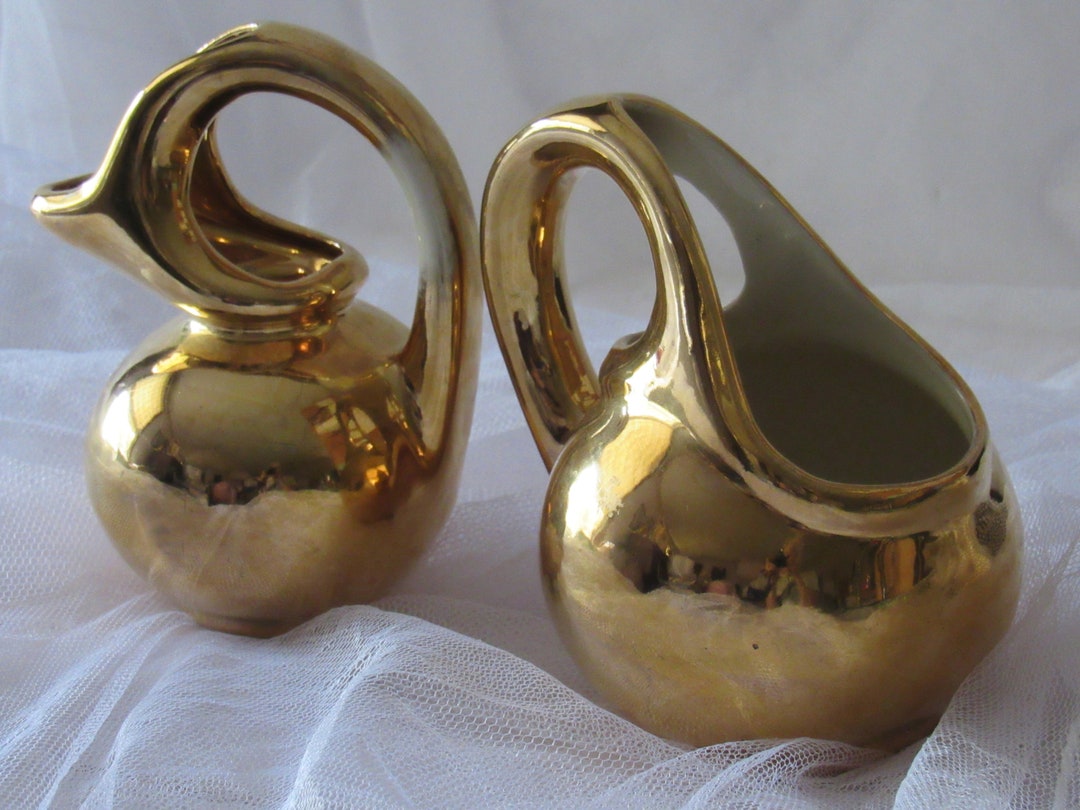 Vintage Super Cute Sugar and Creamer, Holley Ross Pottery ...