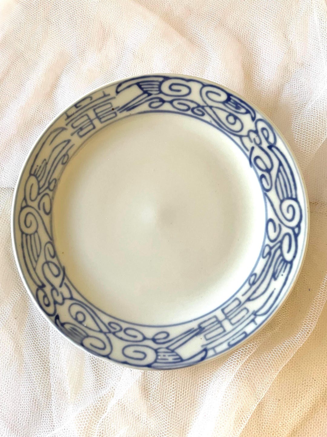 Antique Canton Plate, Chinese Export Porcelain, Double Happiness Design ...