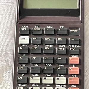 Vintage Texas Instruments BAII Plus Calculator, Advanced Business ...