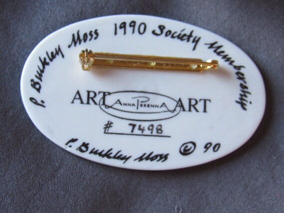 Vintage, P. Buckley Moss, Pin /Brooche, Society Membe… - Gem