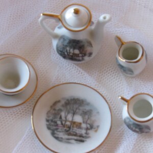 Vintage, Avon Tea Set, Small Treasures, 1977, Porcelain Set, Made in ...