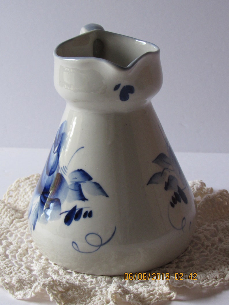 Vintage Russian, Small Pitcher, Creamer, Soviet Folk Art, Hand Painted ...