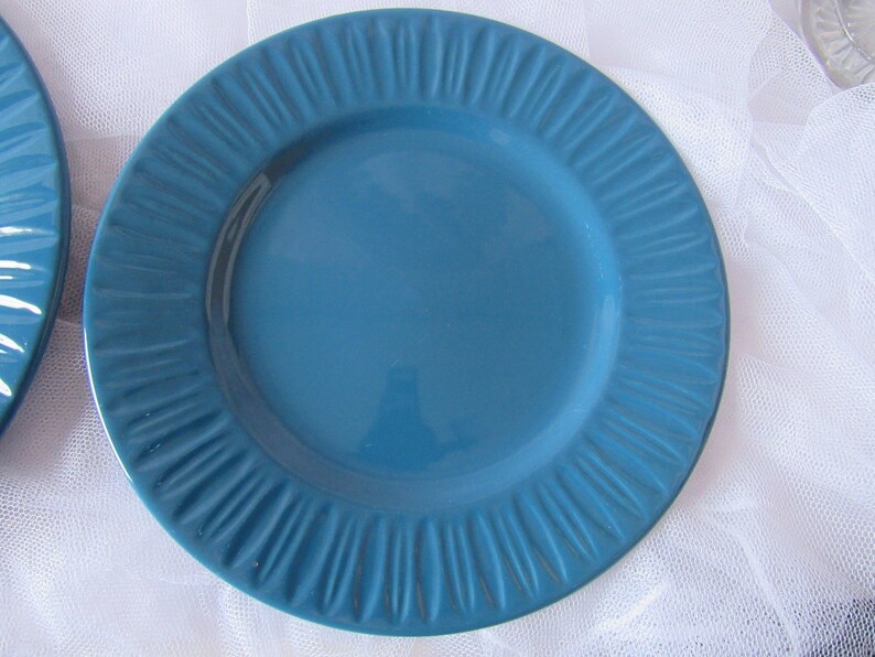 Vintage Dansk Medium Blue the Burbs Pattern 4piece Place | Etsy