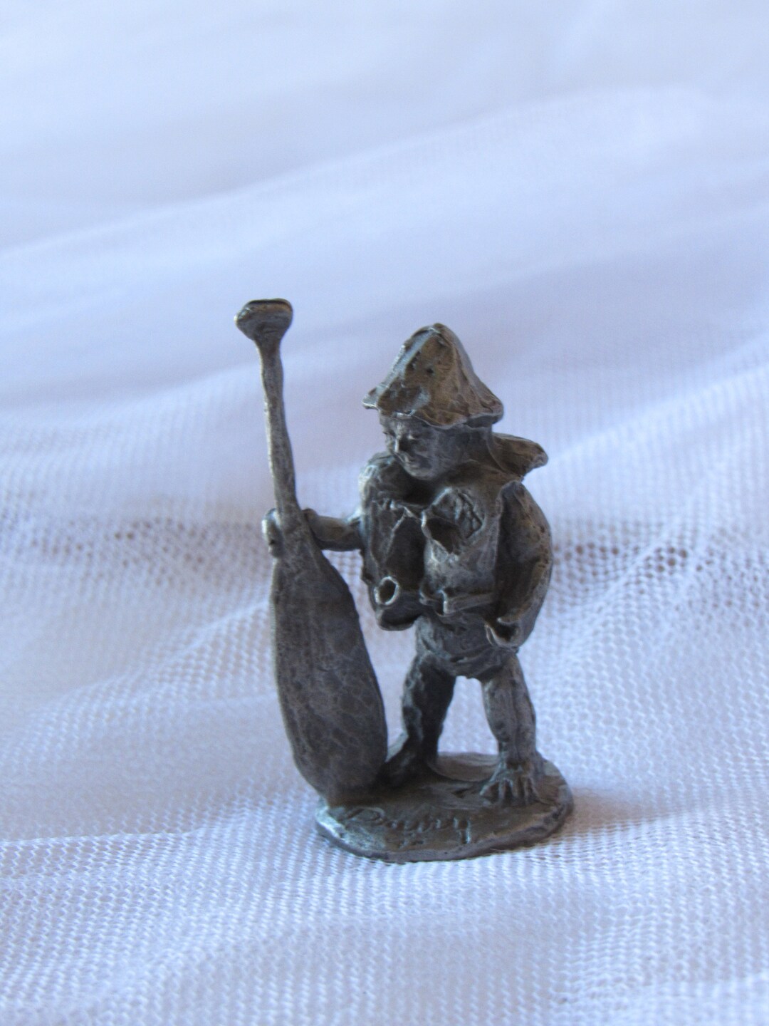 Vintage Pewter, Miniature Boy Figure, White Water, by International ...