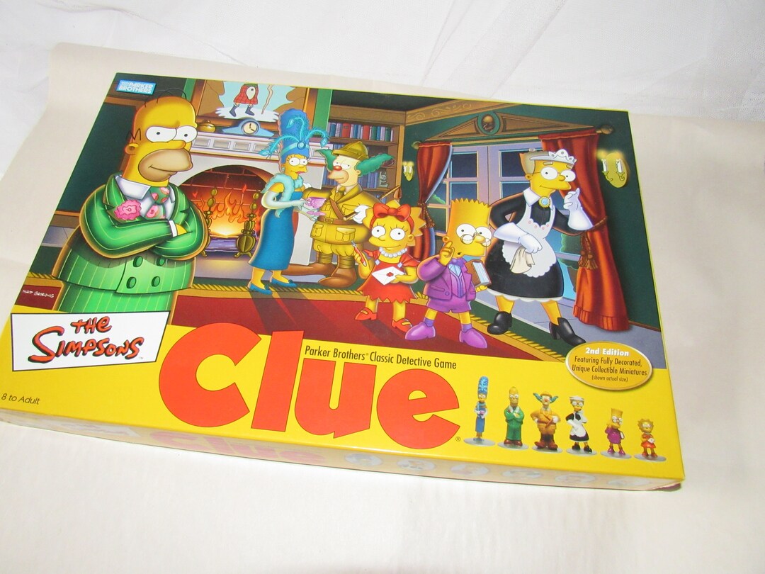 Vintage Clue Game, the Simpsons, Parker Brothers, Classic CLUE ...