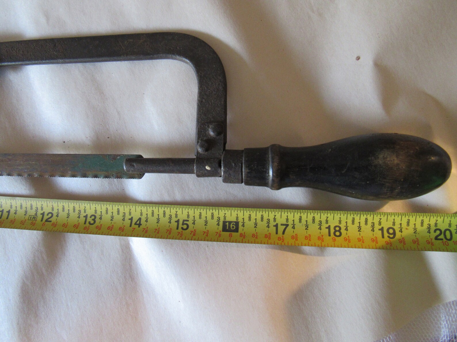 Vintage Hack Saw, 1940's Type, Adjustable, Wooden Handle, About 20 Long ...