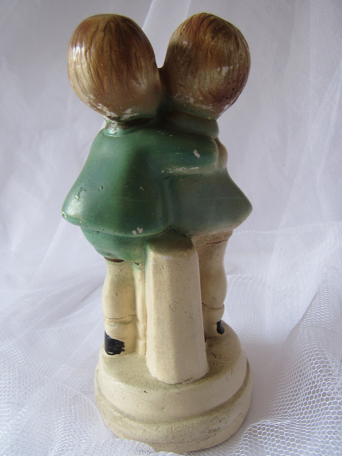 Vtg Chalk Figurine Children Hugging Hand Painted 5 & - Etsy