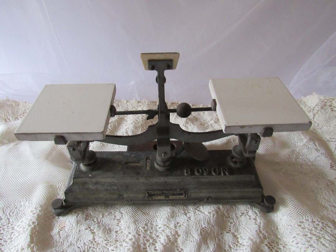 Antique Henry Troemner Scale, Balance Type, Made of Cast Iron, NO. 60B ...
