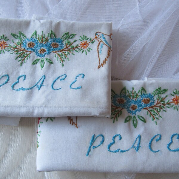 Hand Embroidered Pillow Cases - Etsy