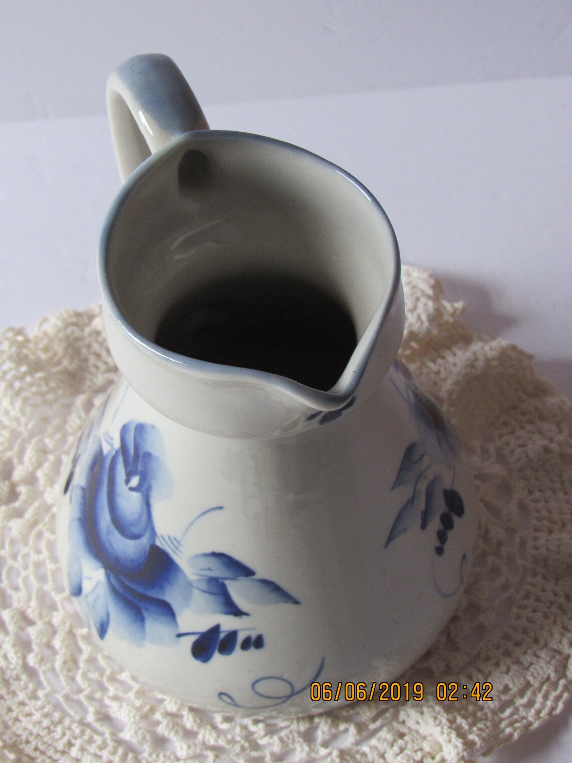 Vintage Russian, Small Pitcher, Creamer, Soviet Folk Art, Hand Painted ...