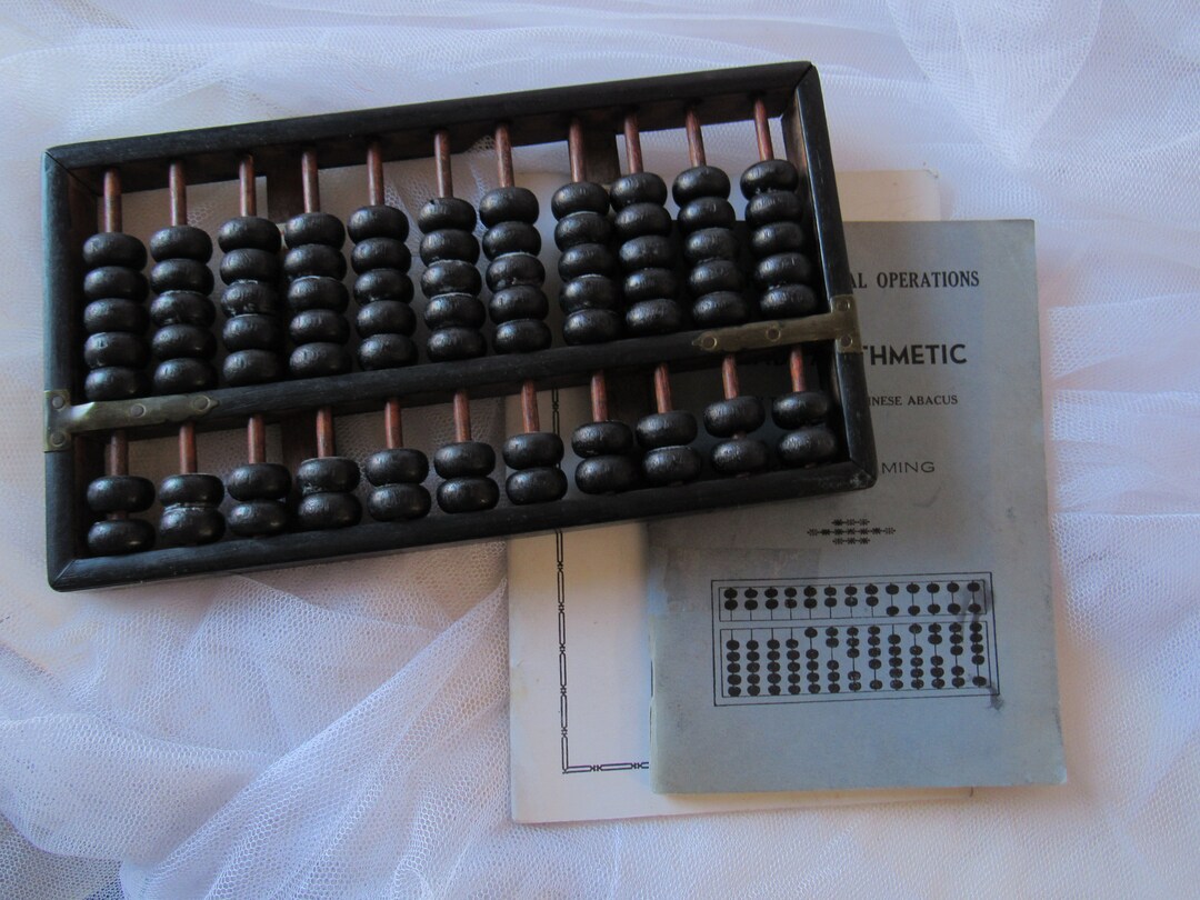 Vintage Chinese Abacus, Perform Math Functions, Authentic, Two Vintage ...