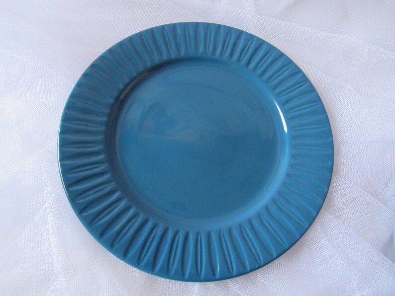 Vintage Dansk Medium Blue the Burbs Pattern 4piece Place | Etsy