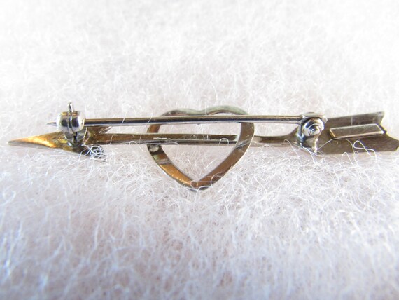 Vintage Pin, Valentine's Day Pin, Cupid's Arrow Thru … - Gem