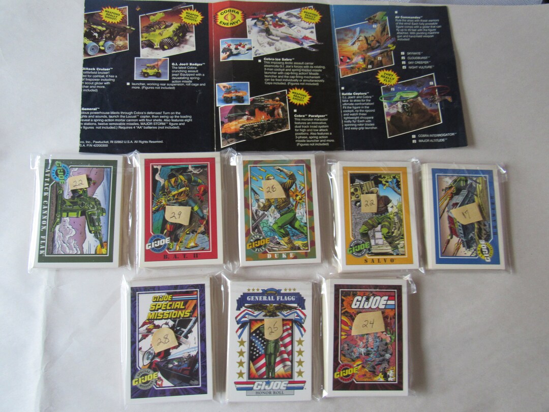 Vintage Cards G I Joe Cards Impel Hasbro 1991 193 Cards - Etsy
