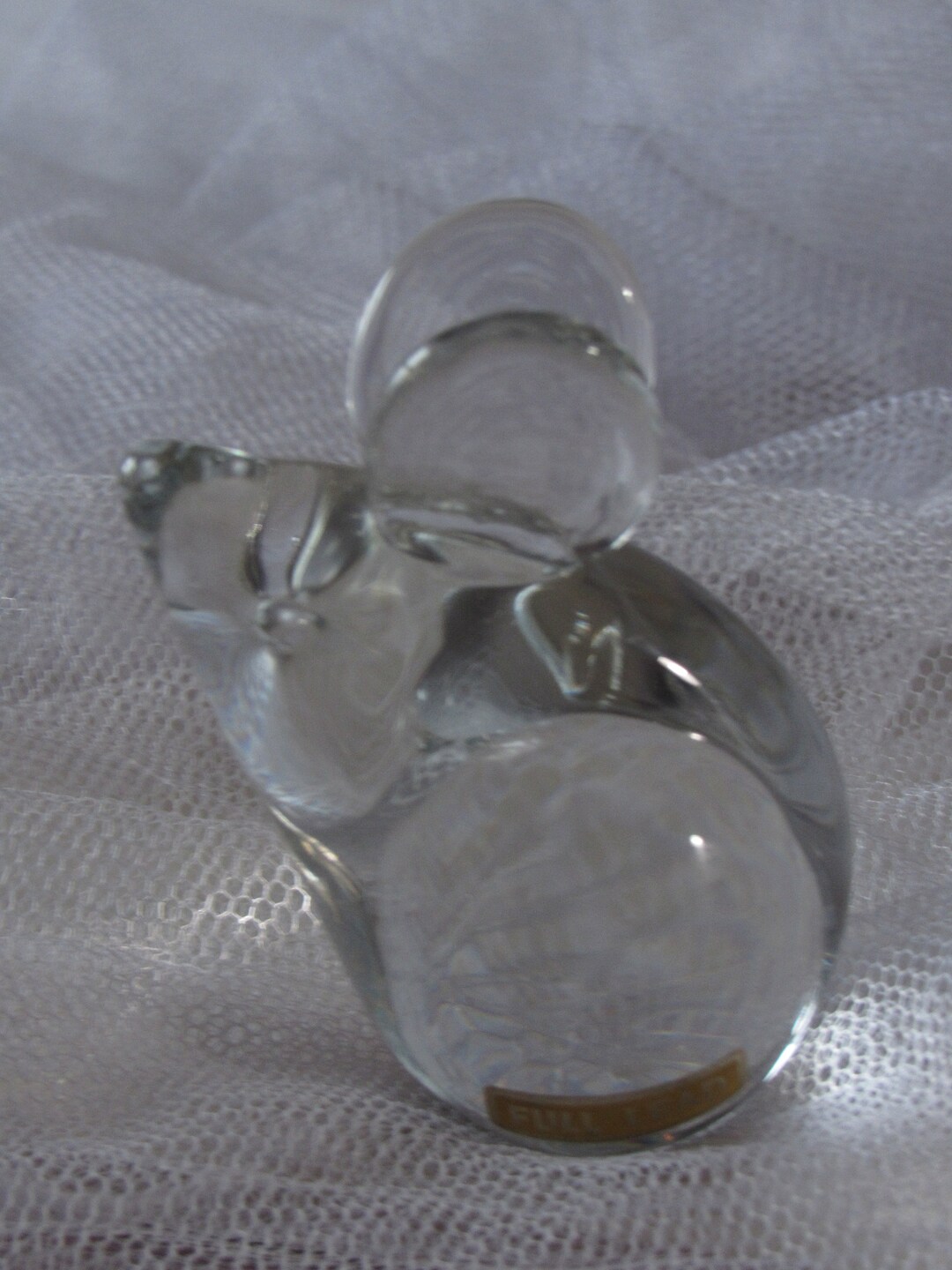 Vintage Swedish Art Glass Mouse Sculpture, Crystal Royal Krona, MALERAS ...