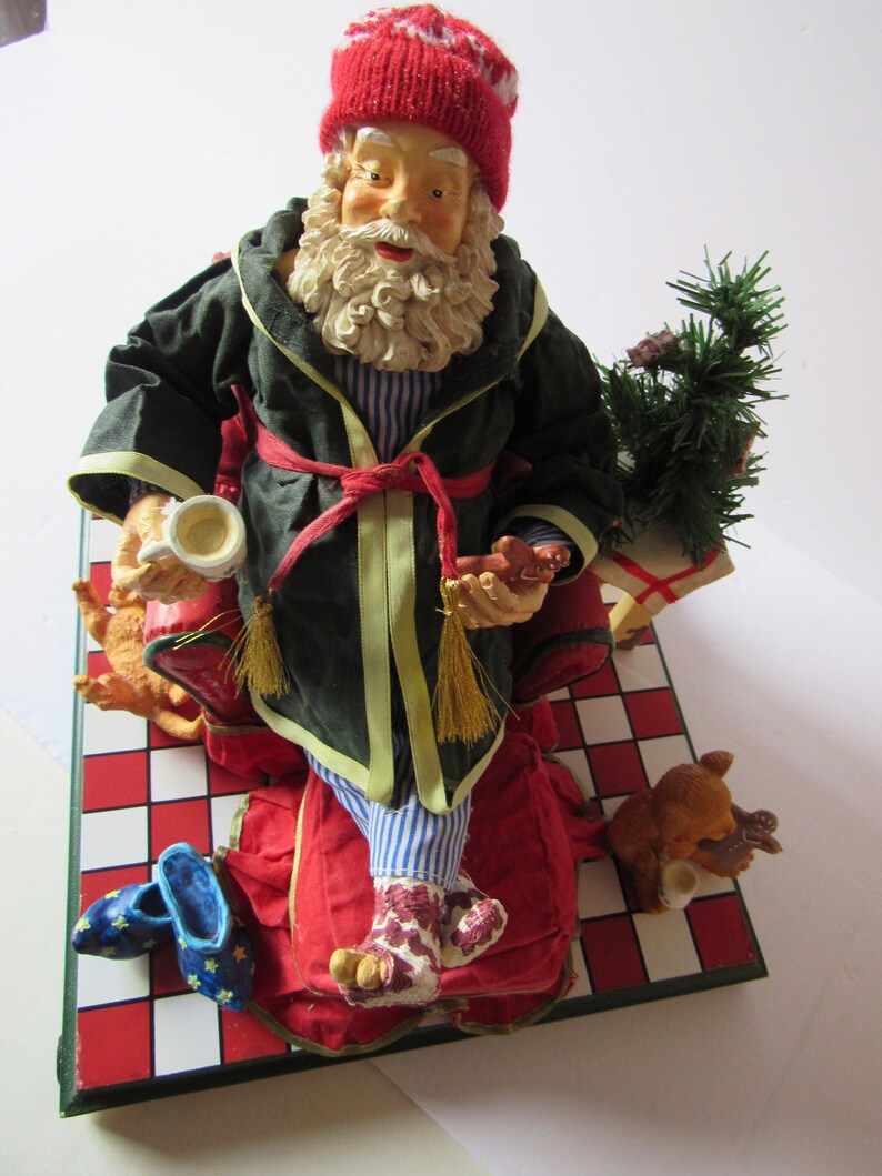 Vintage Christmas Tabletop Santa Holiday Workshop - Etsy