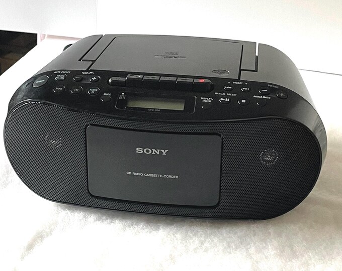 Vintage Sony Cfd - S50, Boombox, CD Player, Cassette Player/ Recorder ...