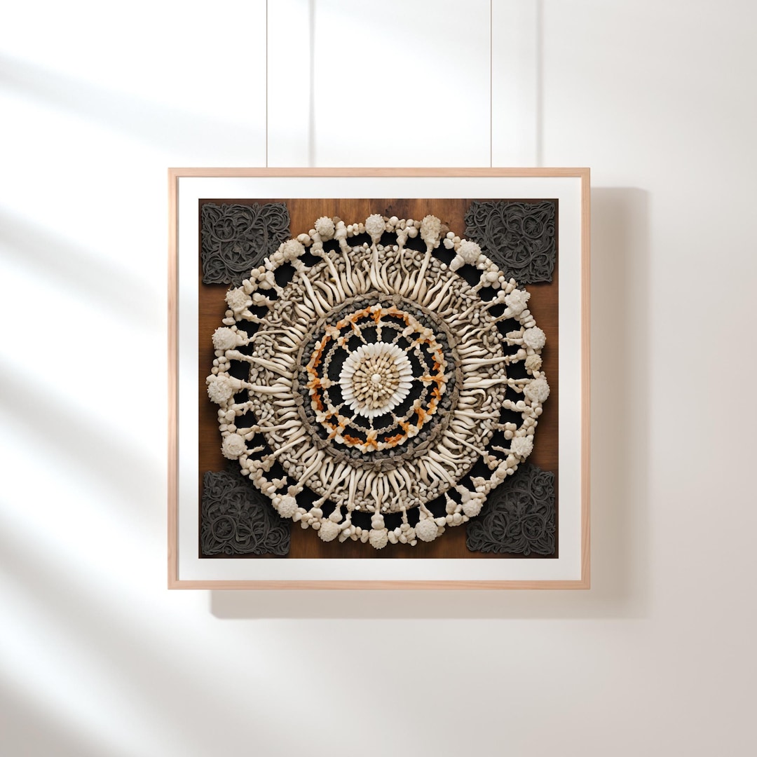 Anatomia Mandala: Ai-generated Bone Art Print Instant Digital Download ...
