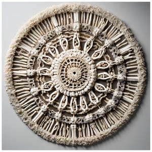 Tribal Bones Mandala: A Unique Ai-generated Art Print for the Fearless ...