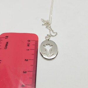 Crocus Flower Necklace, Sterling Silver Pendant, Spring Jewellery ...