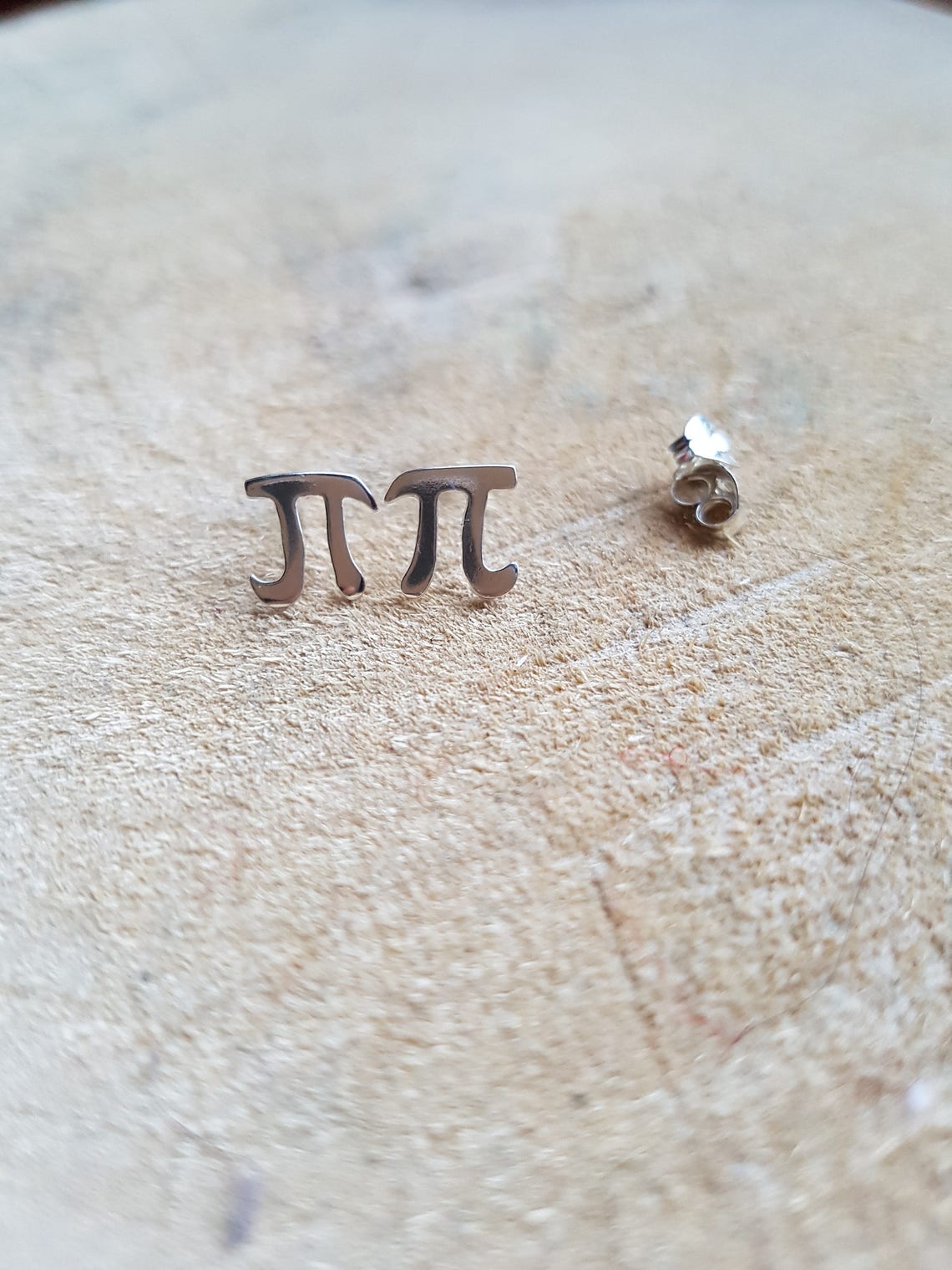 Pi Earrings Sterling Silver Pi Stud Earrings Math Jewellery Pi - Etsy UK