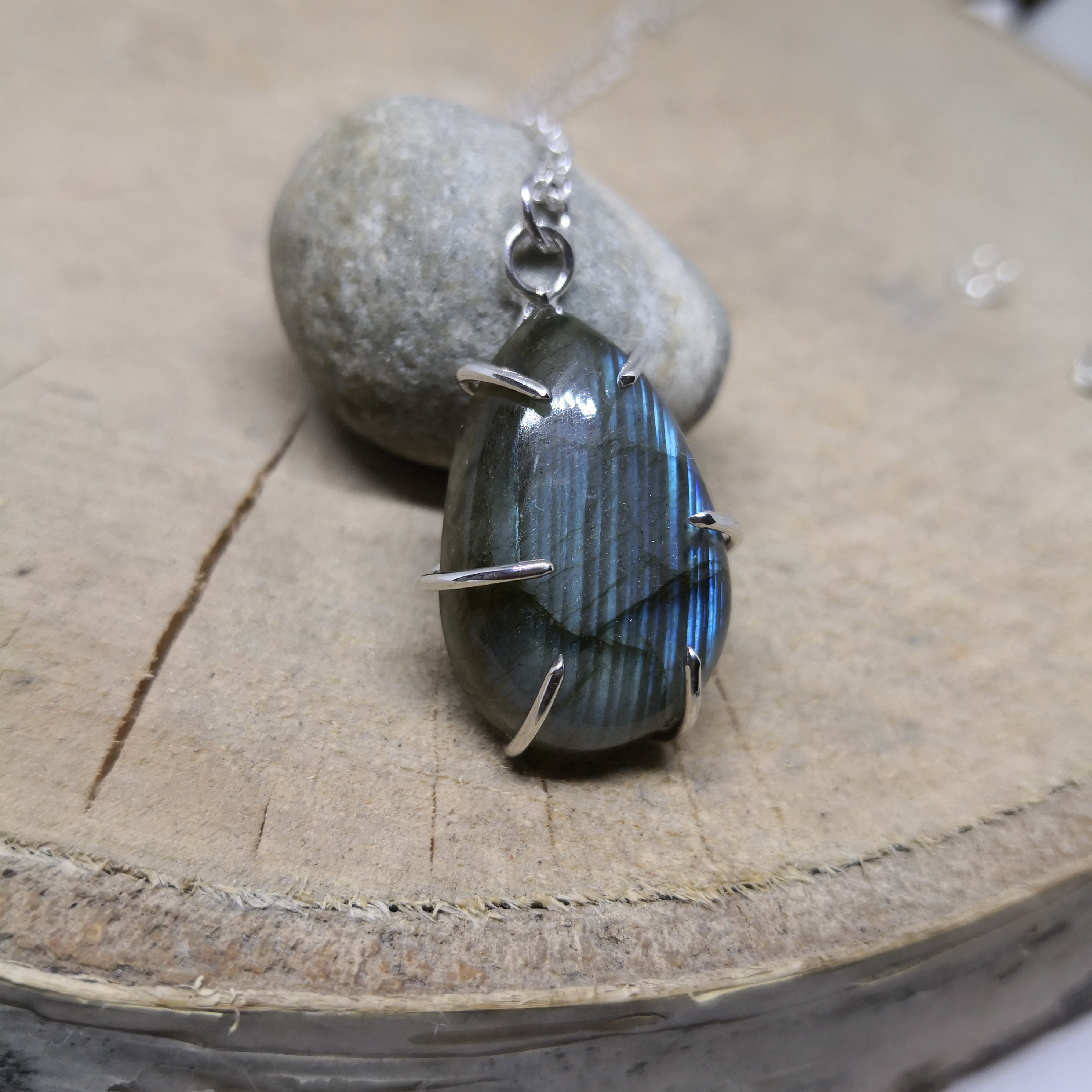 Labradorite Necklace Labradorite Gemstone Gift for Her - Etsy UK